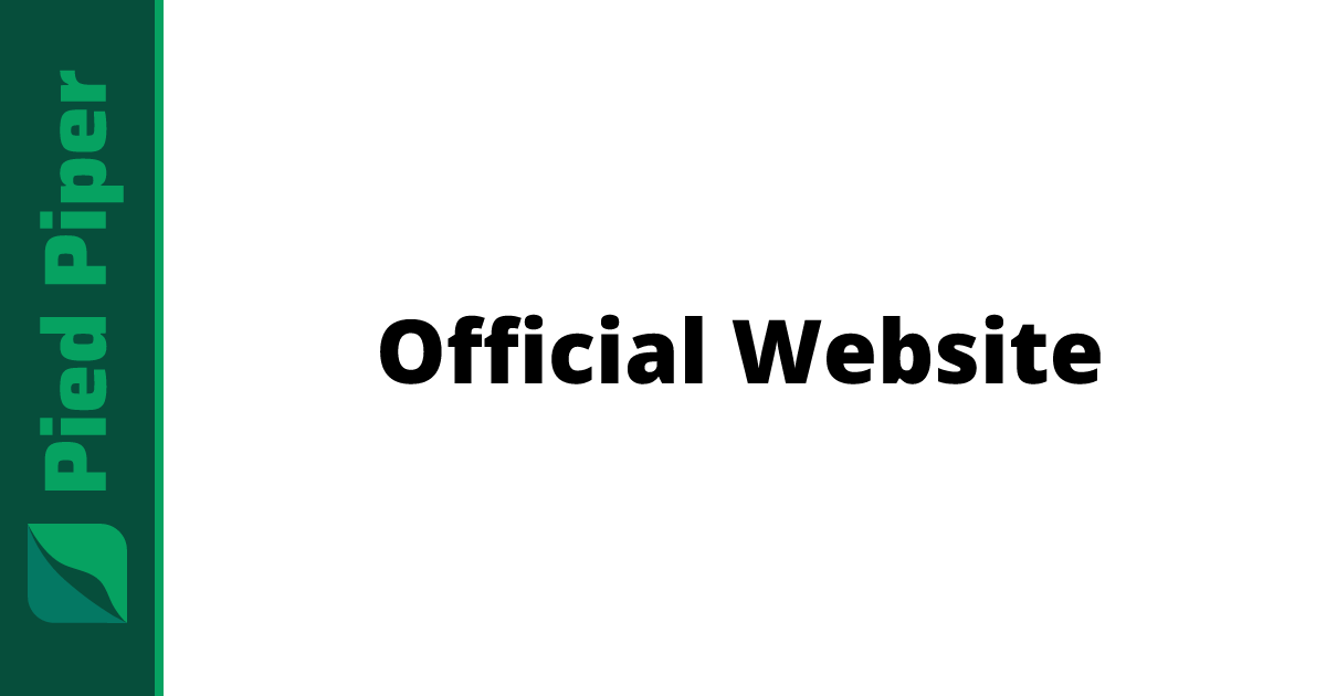 Official Website | Pied Piper (un)official blog